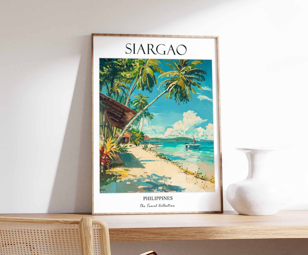 Siargao Poster, Philippines Poster, Asian Poster, Tropical Poster ...