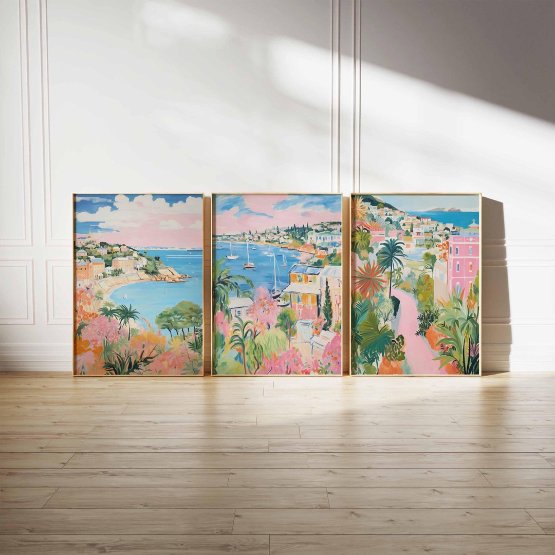 Set of 3 Bermuda Poster, Beach Poster, Island Poster, Ocean Poster ...