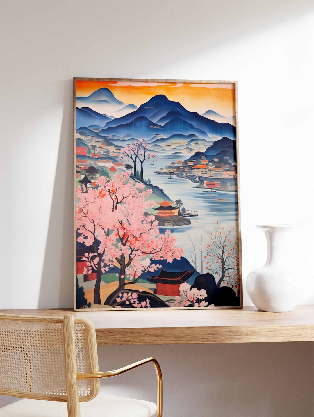 Korean Travel Poster, South Korea Print, Asian Print, Oriental Decor ...