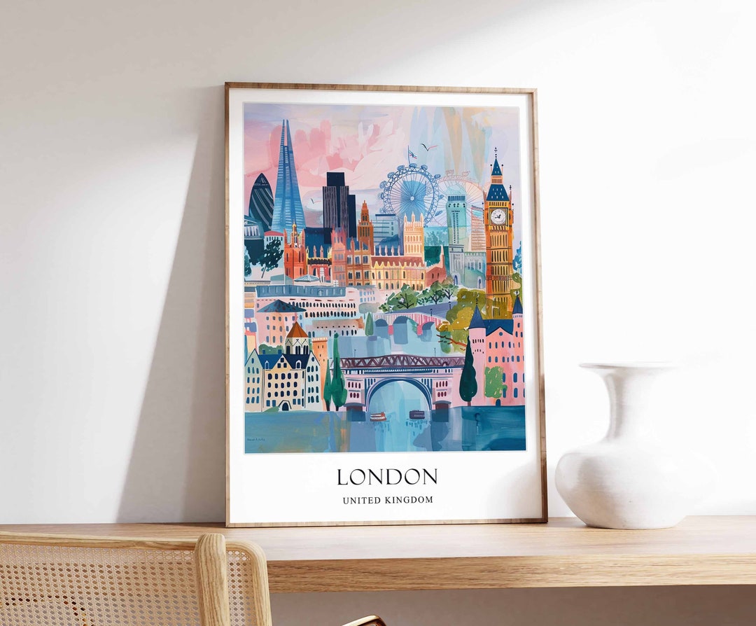 London Poster, England Poster, UK Poster, European Poster, Big Ben ...