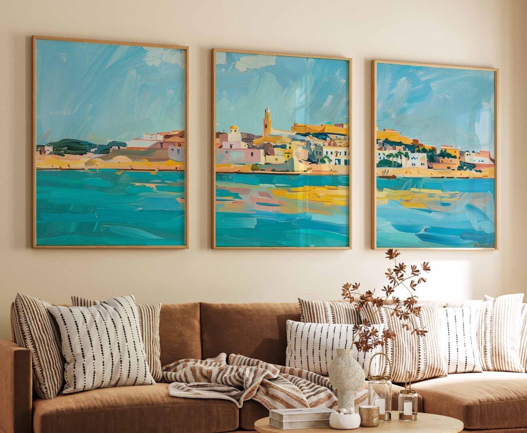 Set of 3 Benghazi Posters, Libya Travel Prints, Middle Eastern Decor ...