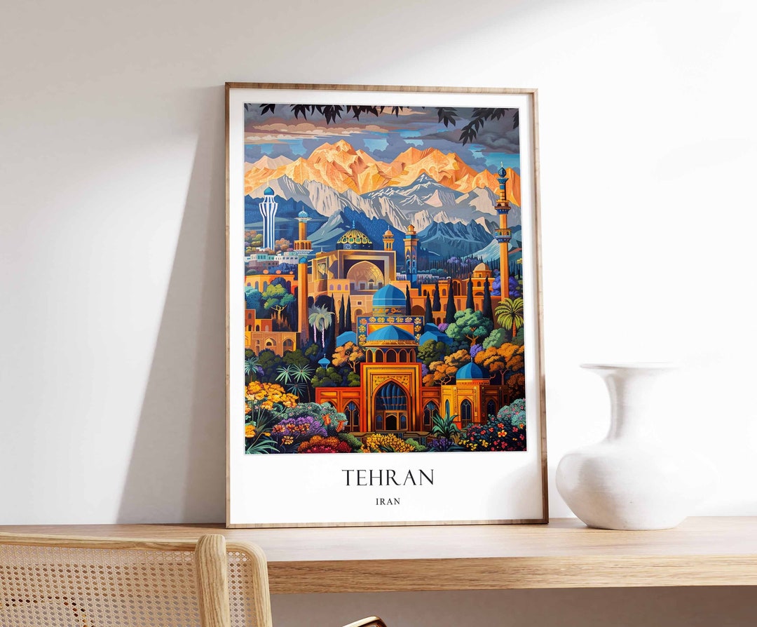 Tehran Poster, Iran Poster, Persian Poster, Middle Eastern Poster ...