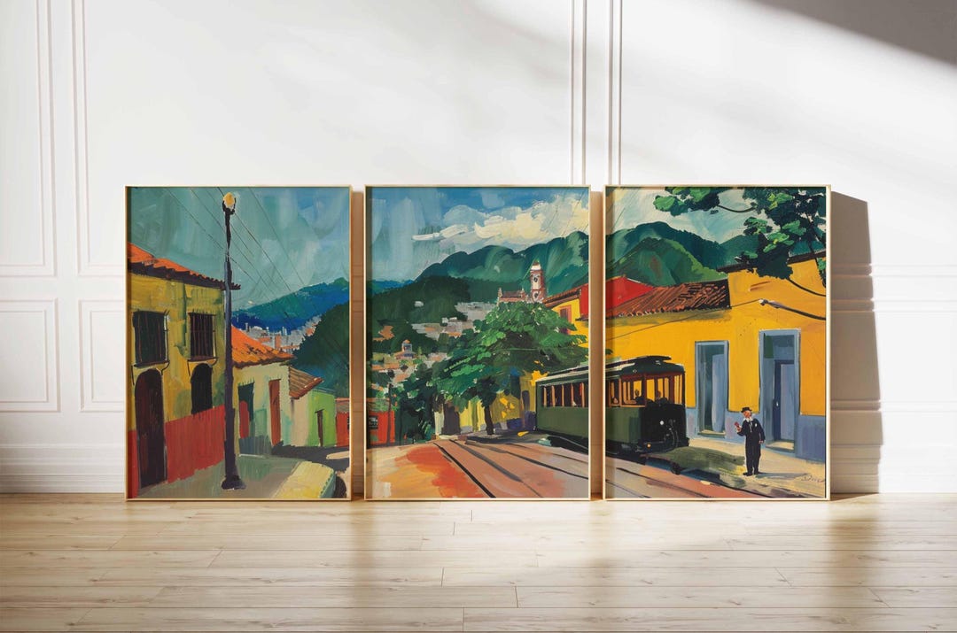 Set of 3 Bogota Posters, Colombia Travel Prints, South America Wall Art ...