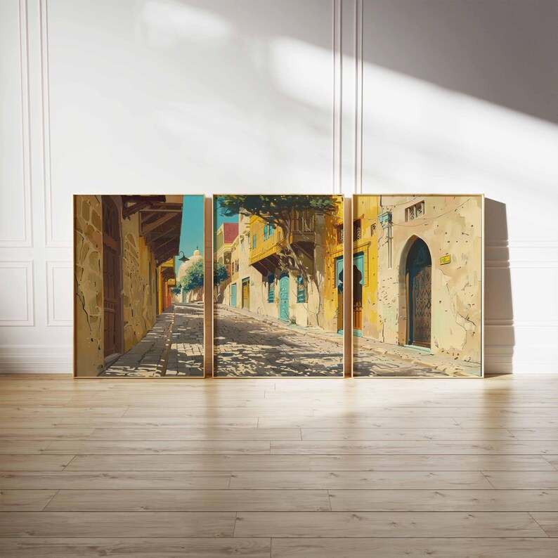 Set of 3 Qatar Posters, Doha Posters, Middle East Posters, Arabian ...