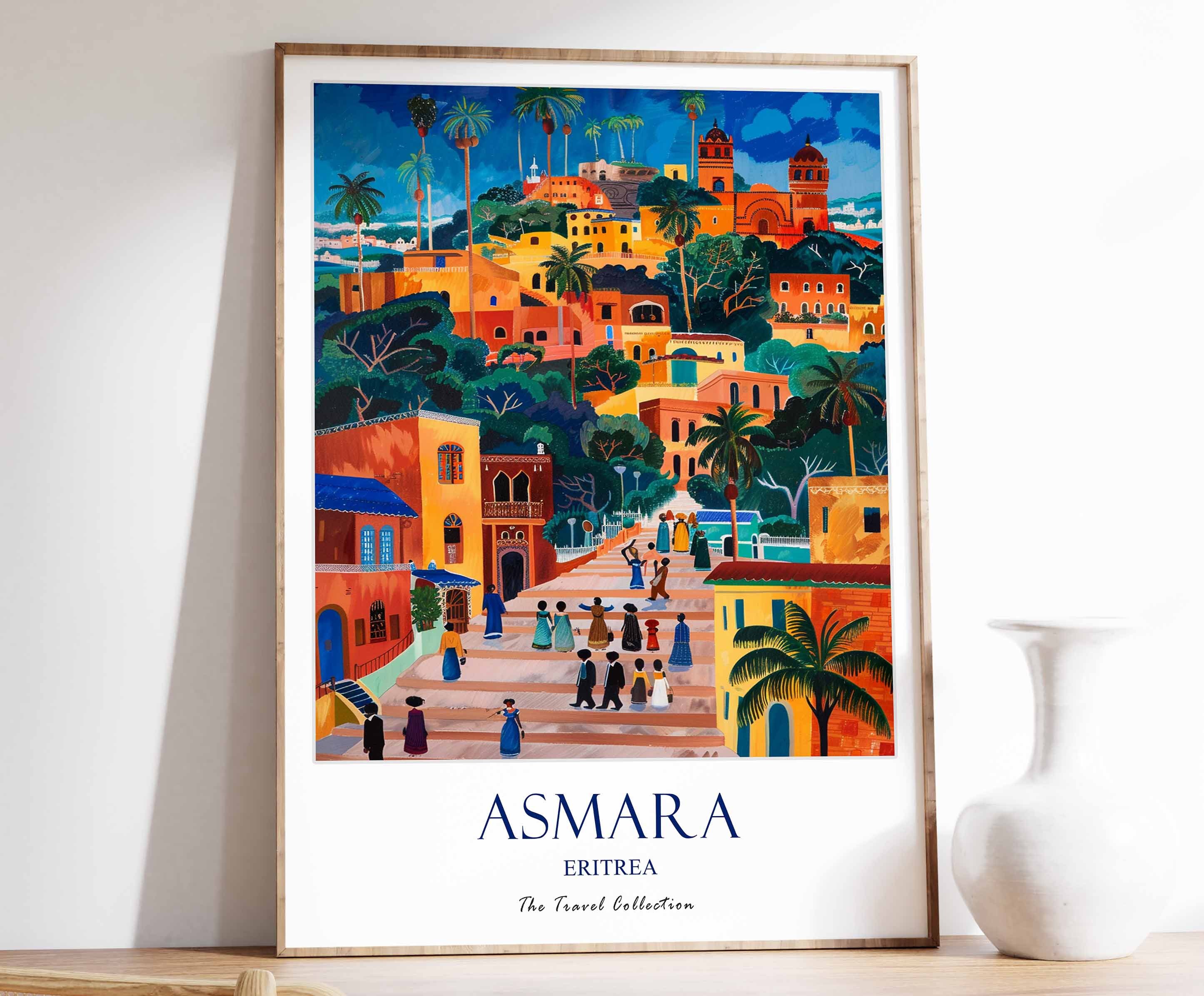 Asmara Print, Asmara Travel Poster, Eritrea Travel Print, Islamic Decor ...