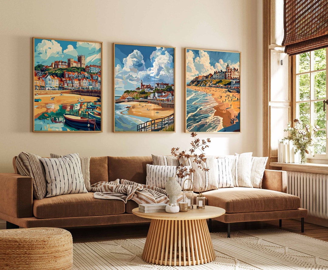 Set of 3 Cullen Posters, Cullen Travel Prints, Cullen Art, Coastal ...