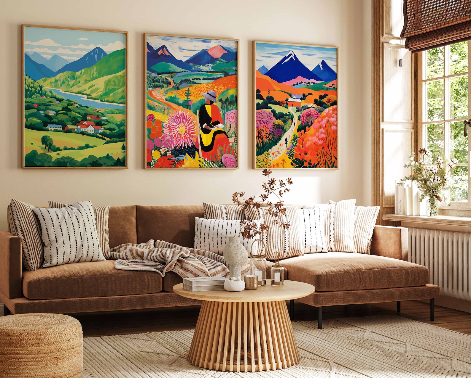 Set of 3 Chile Prints, Vintage Chile Floral Posters, Indigenous Art ...