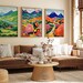 Set of 3 Chile Prints, Vintage Chile Floral Posters, Indigenous Art ...