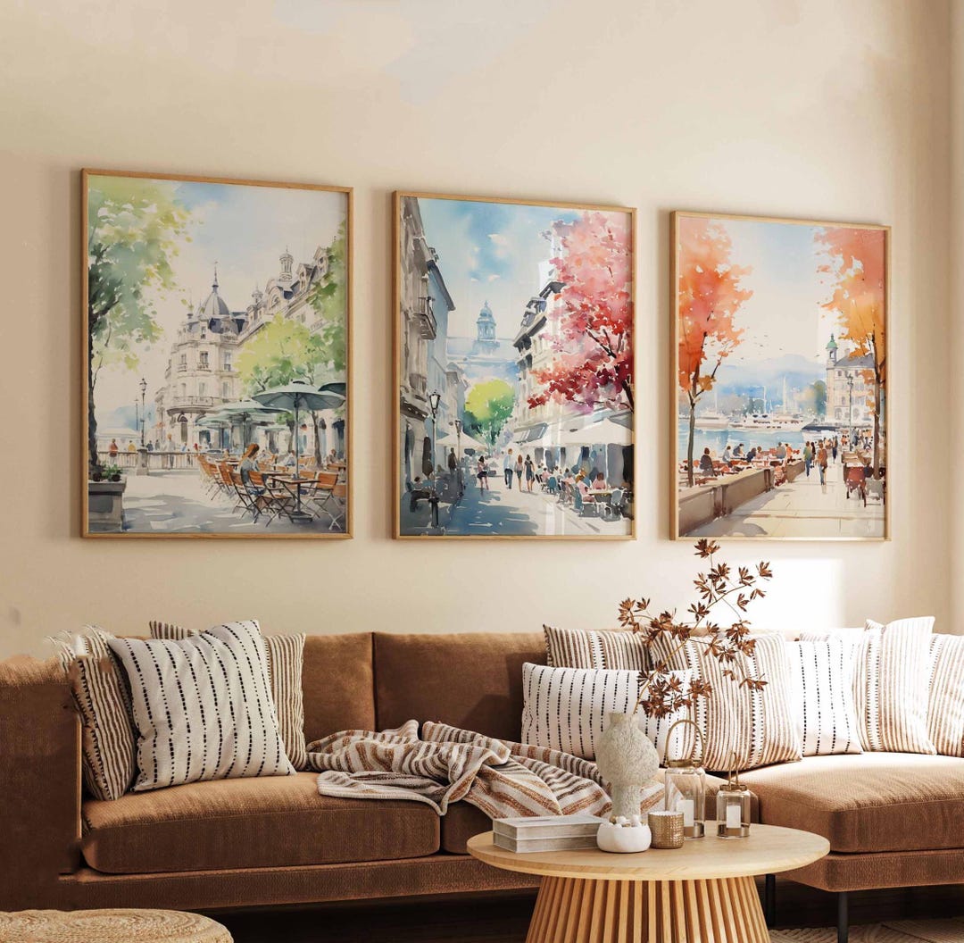 Set of 3 Geneva Switzerland Posters, Geneva Prints, Swiss Wall Art ...