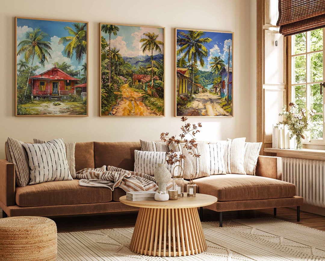 Set of 3 Guyana Posters, Guyana Travel Prints, Guyana Art, Tropical ...