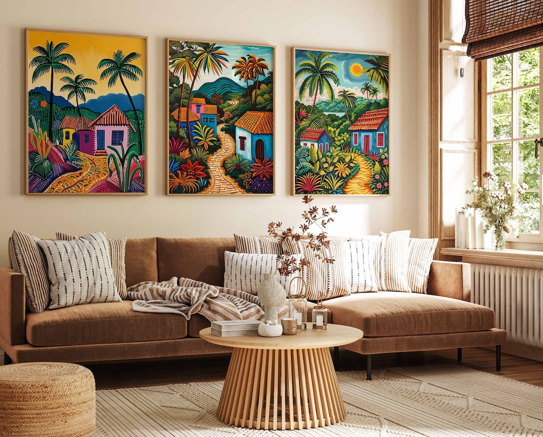 Set of 3 Haiti Posters, Vintage Haitian Aesthetic Prints, Caribbean ...