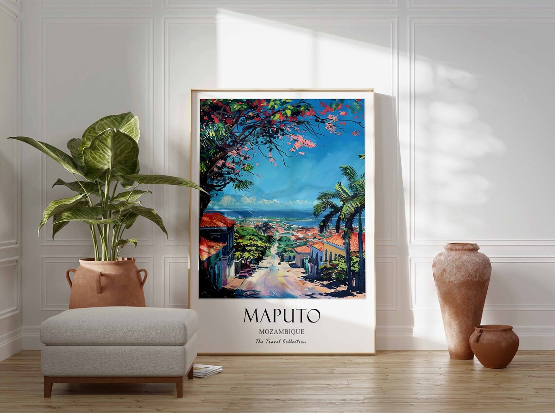 Maputo Poster, Mozambique Poster, Maputo Travel Poster, African Travel ...