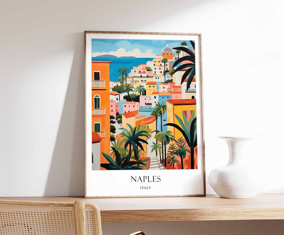 Naples Poster, Italy Poster, Mediterranean Poster, Italian Poster ...