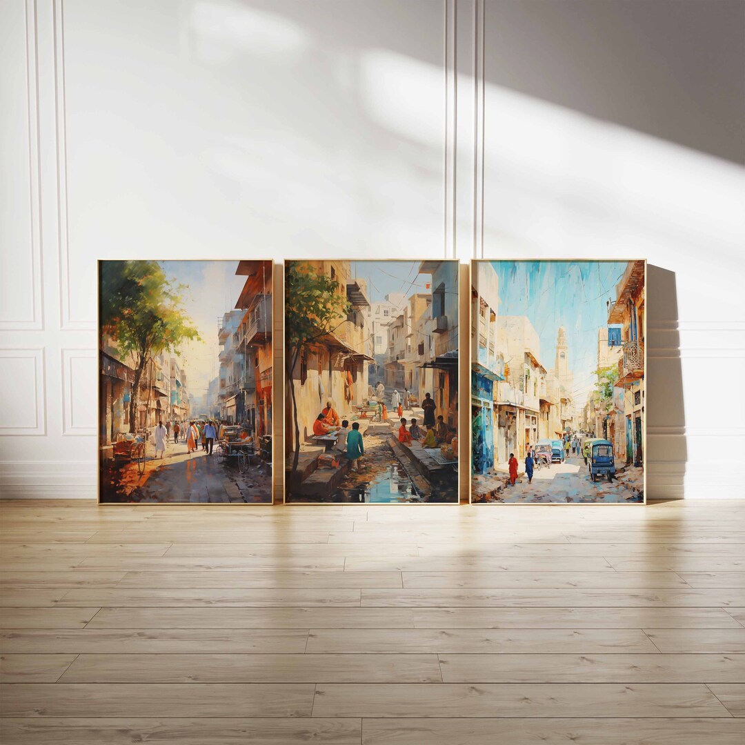 Set of 3 Pakistan Poster Set, Vintage Pakistani Street Art Prints ...