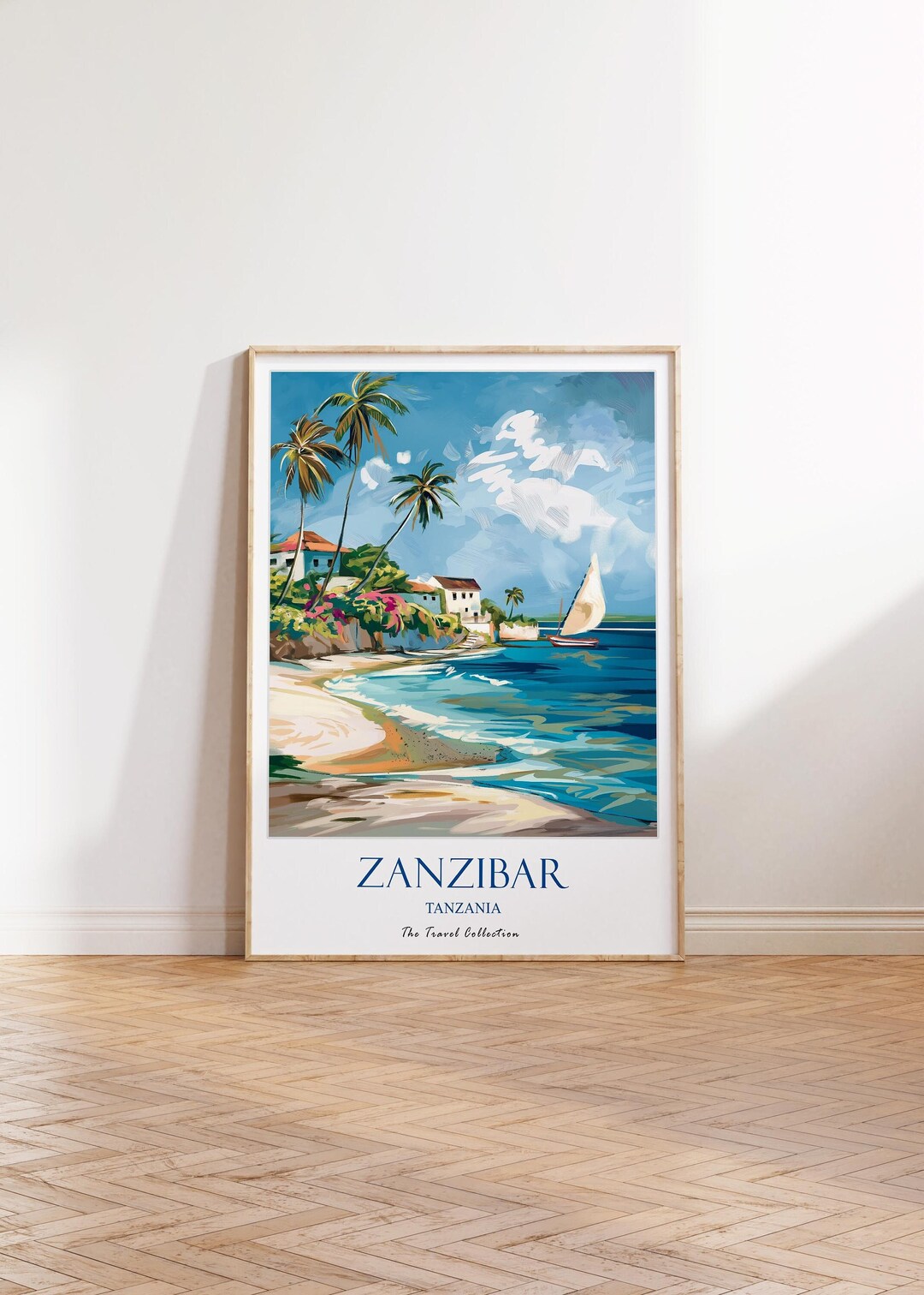 Tanzania Travel Poster Set, African Travel Prints, Zanzibar Art ...