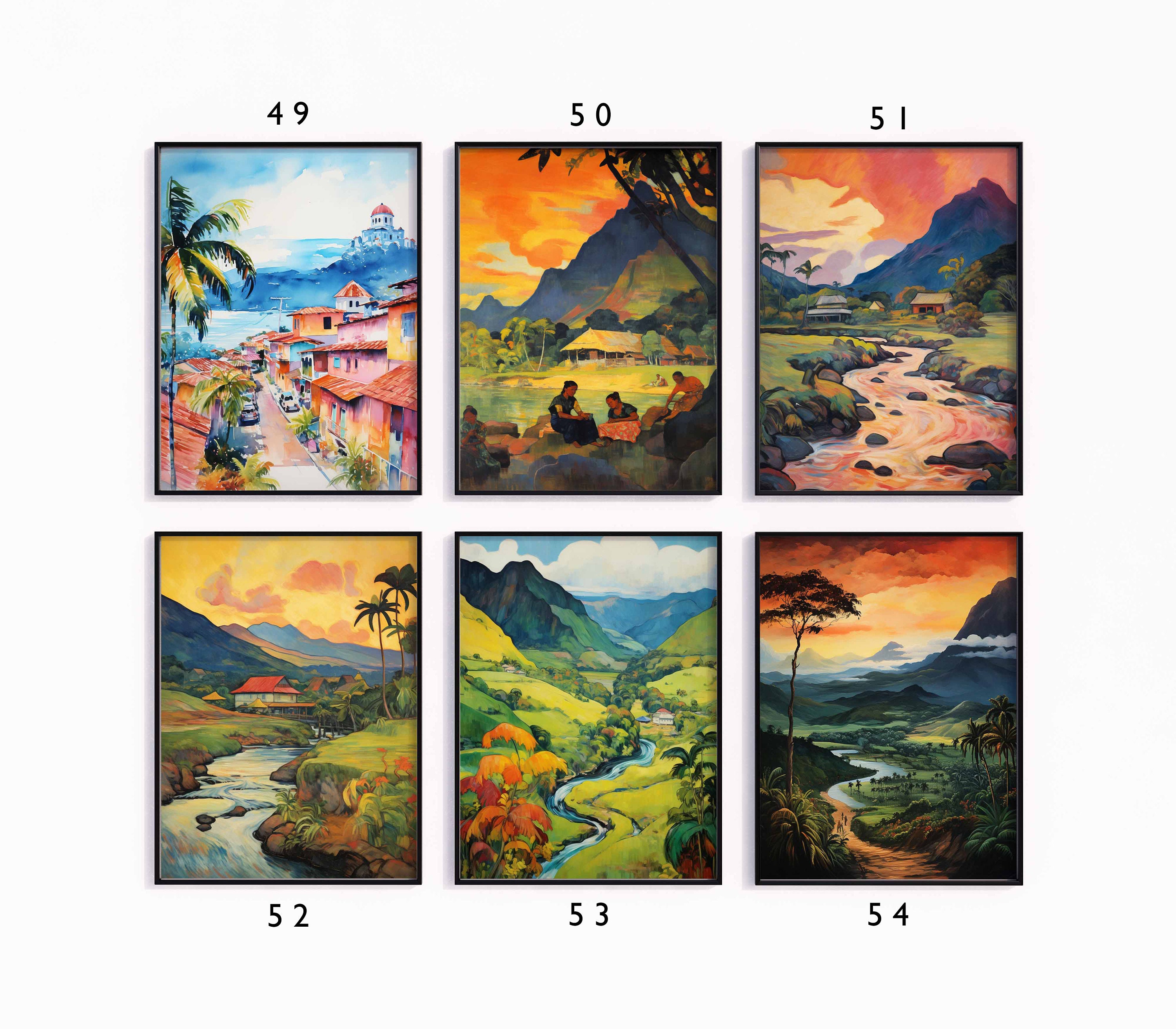 Cuba Poster Set, Latin American Travel Prints, Floral Art, Havana Decor ...