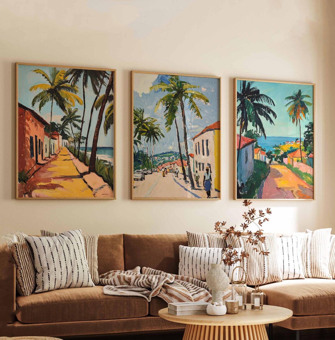 Set of 3 Gabon Posters, African Prints, Gabon Wall Art, Travel Posters ...