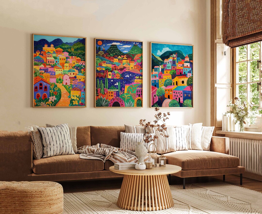 Set of 3 La Paz Poster, Bolivia Poster, Andes Mountains Poster, South ...