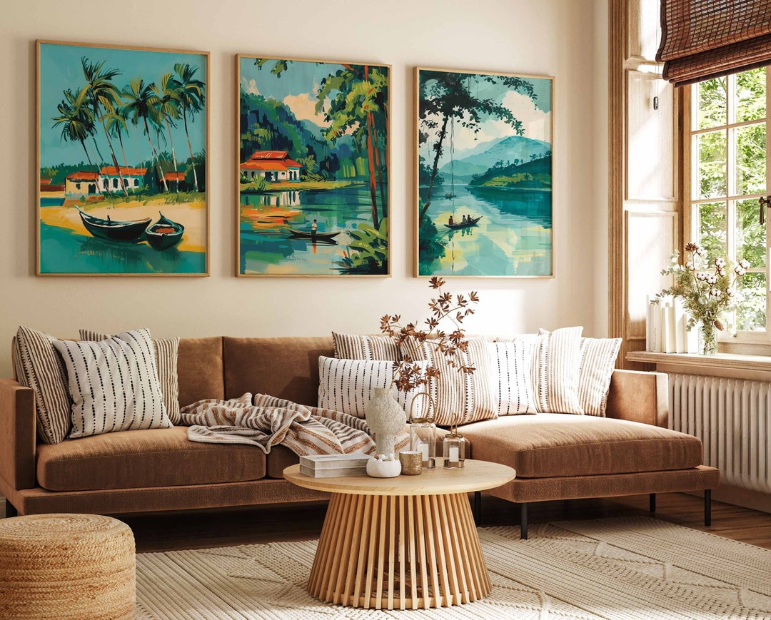 Set of 3 Bangladesh Poster Set, Bangladeshi Travel Prints, Islamic Art ...