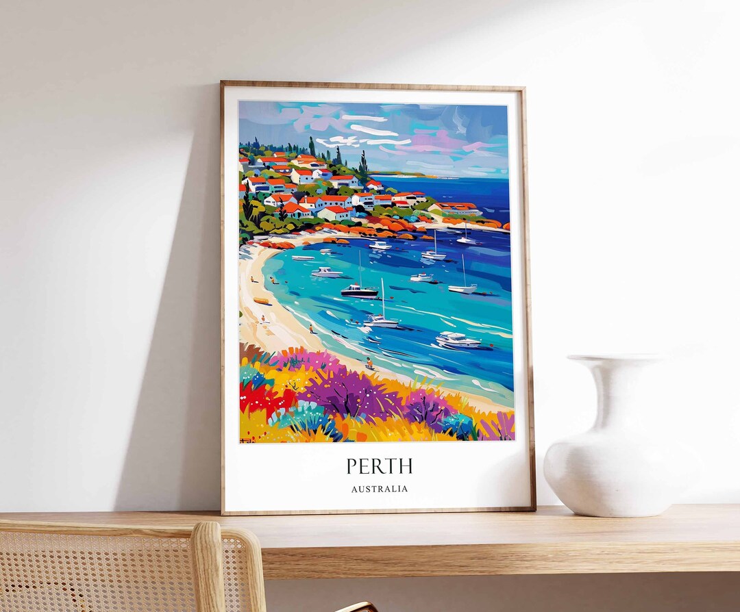 Perth Poster, Australia Poster, Western Australia Poster, Perth Wall ...