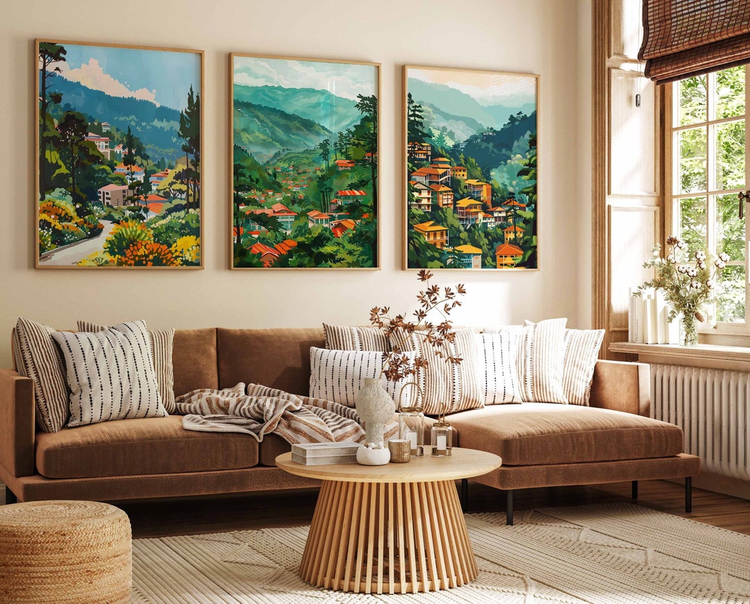 Set of 3 Baguio Poster Set, Philippines Travel Prints, Baguio Art ...
