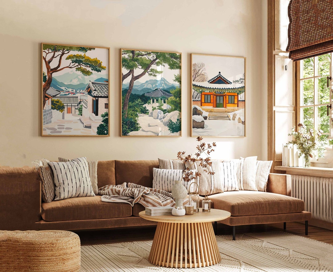 Set of 3 South Korea Poster, Seoul Poster, Asian Poster, Korean Poster ...