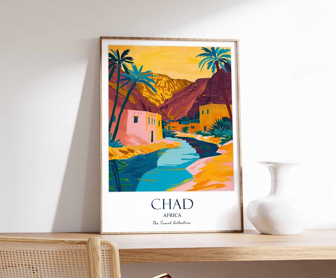 Chad Poster, South Africa Poster, Travel Print, Rainforest Poster ...