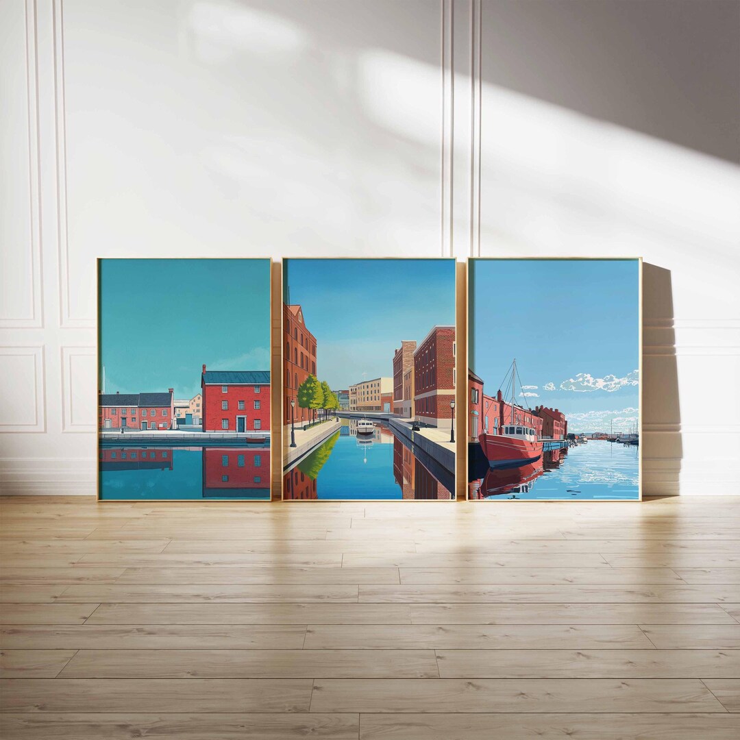 Set of 3 Hull Poster, England Poster, Hull Travel Print, Hull Wall ...