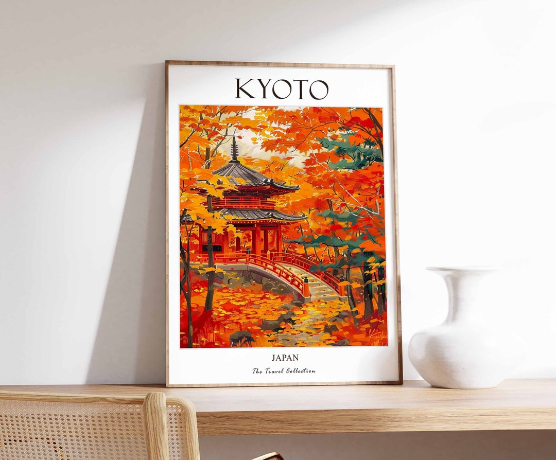 Kyoto Poster, Japan Poster, Asian Poster, Eastern Decor, Geisha Poster ...
