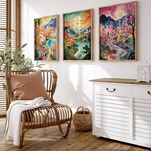 Set of 3 Pakistan Poster Set, Vintage Pakistani Street Art Prints ...