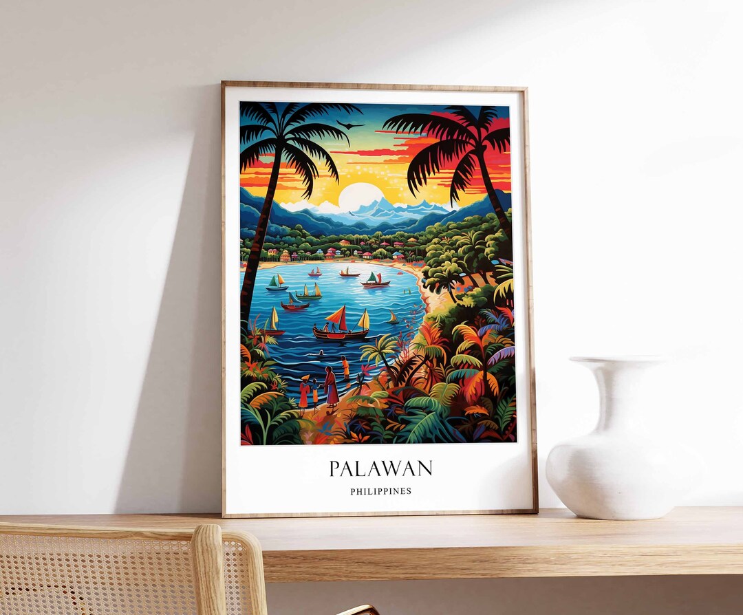 Palawan Poster, Philippines Poster, Asian Poster, Tropical Poster ...