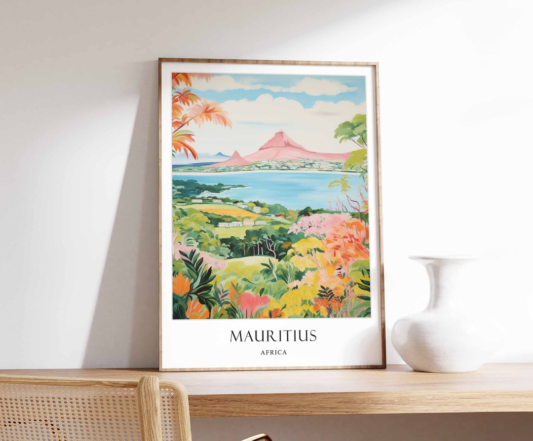 Mauritius Poster, Indian Ocean Poster, Island Poster, Paradise Poster ...