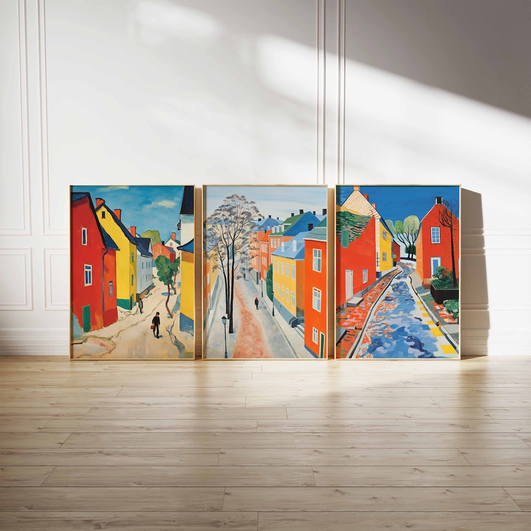 Set of 3 Swedish Poster Set, Vintage Swedish Floral Prints, Nordic Wall ...