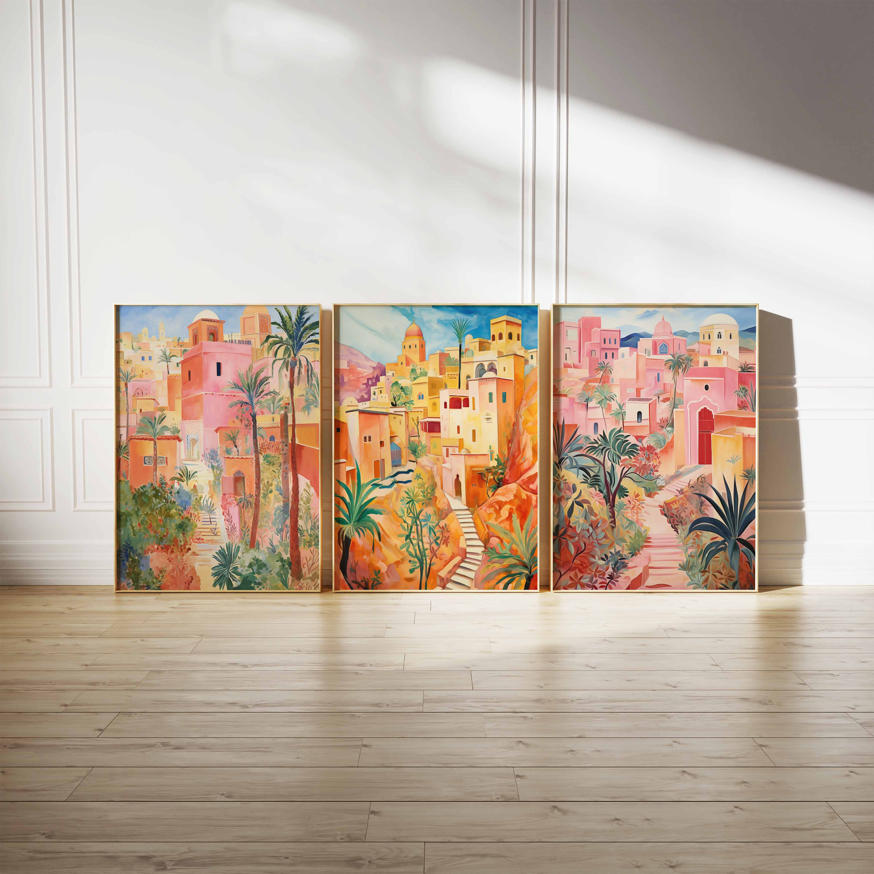 Set of 3 Moroccan Posters, Vintage Moroccan Aesthetic Prints, Morocco ...