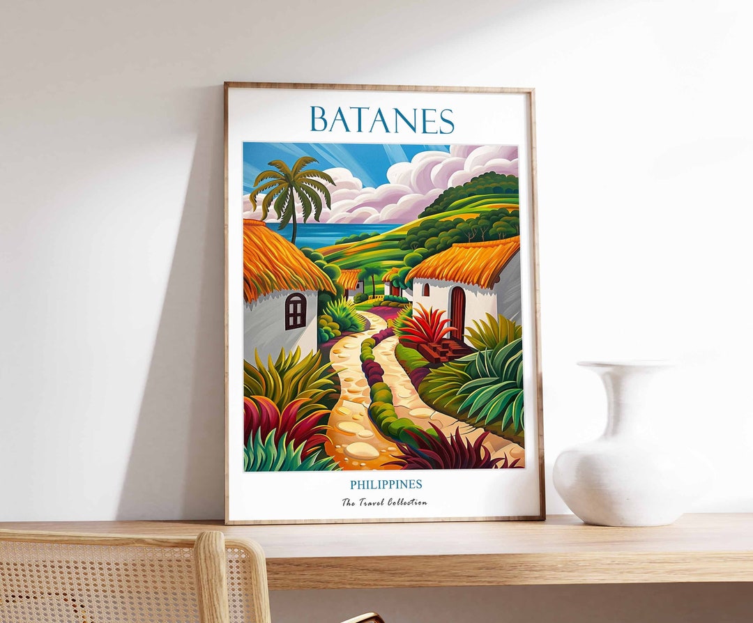Batanes Poster, Philippines Poster, Philippines Travel Poster, Tropical ...