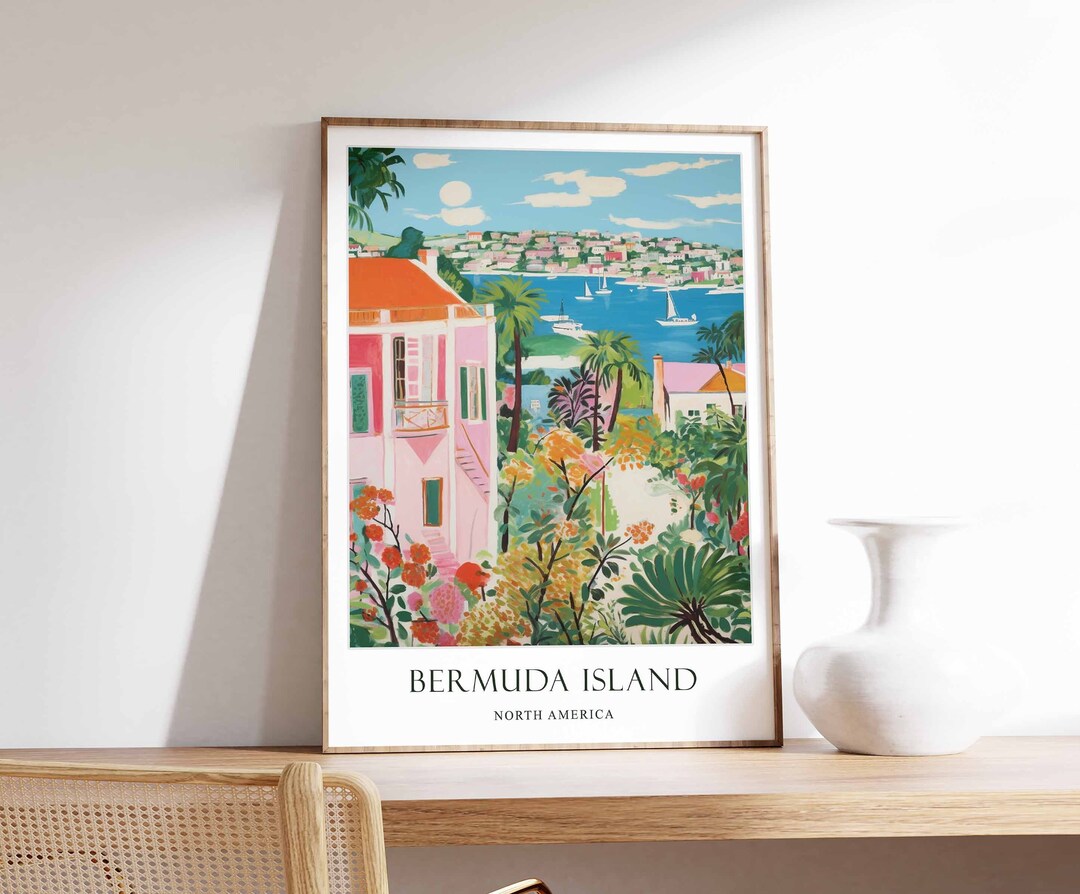Bermuda Poster, Caribbean Poster, Bermuda Travel, Bermuda Vacation ...