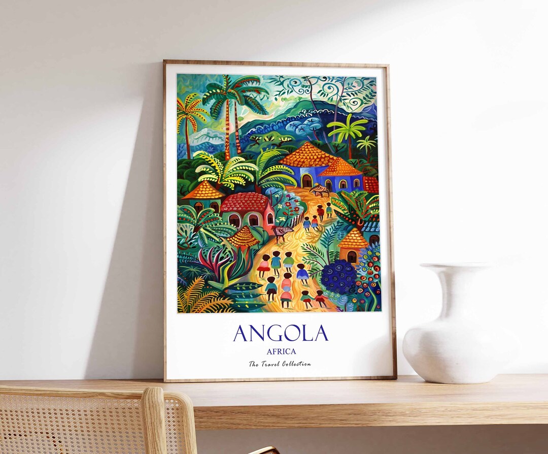 Angola Poster, Africa Poster, African Poster, Nature Poster, Wildlife ...