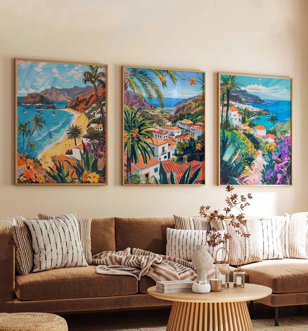 Set of 3 Gran Canaria Posters, Gran Canaria Spain Prints, Canary ...