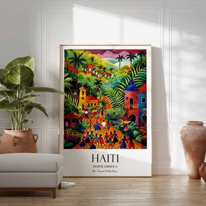 Haiti Print, Haiti Travel Poster, North America Travel Poster ...