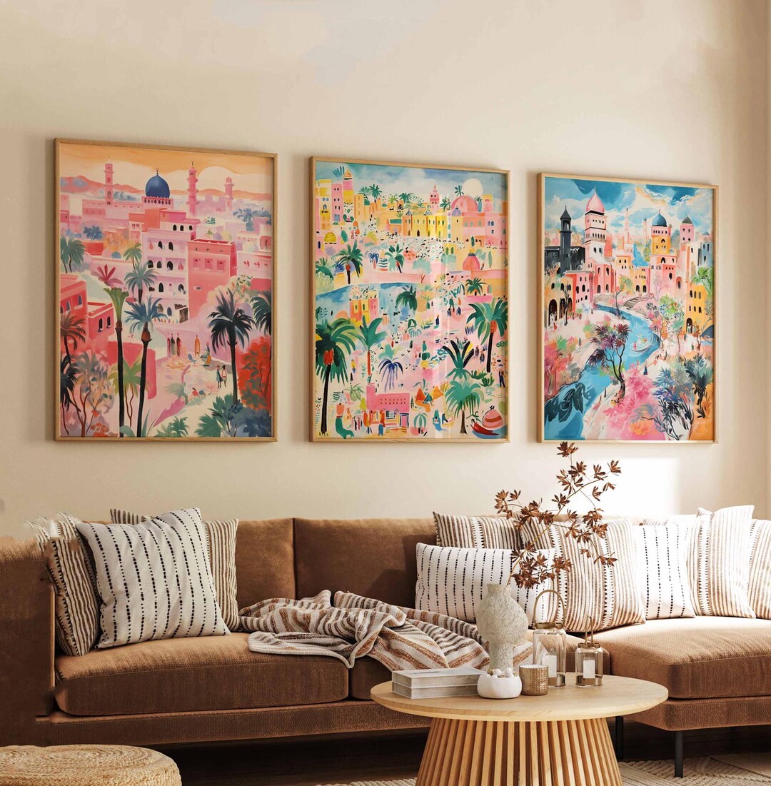 Set of 3 Baghdad Posters, Baghdad Prints, Travel Wall Art Set, Baghdad ...