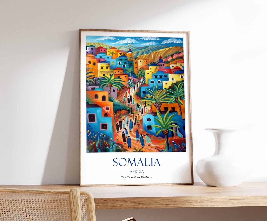Somalia Poster, Islamic Decor, Islamic Art, Middle Eastern Art, Somalia ...