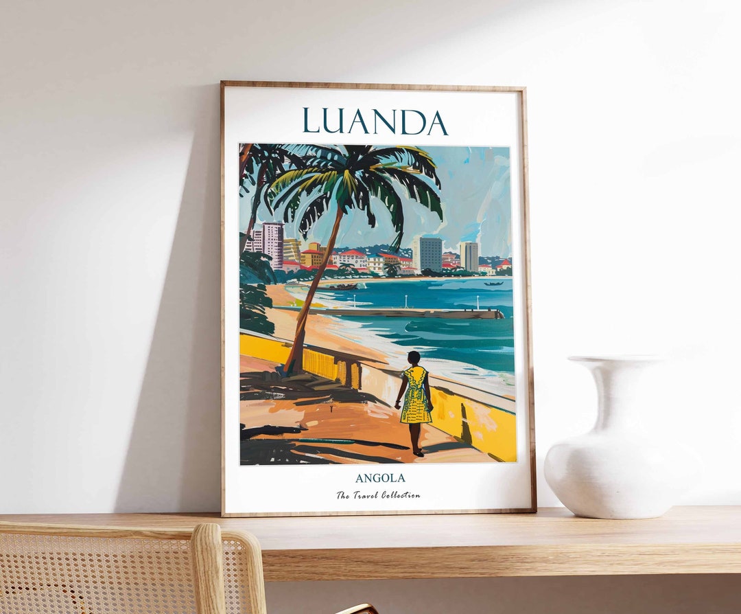 Luanda Poster, Angola Poster, Beach Travel Poster, History Poster ...