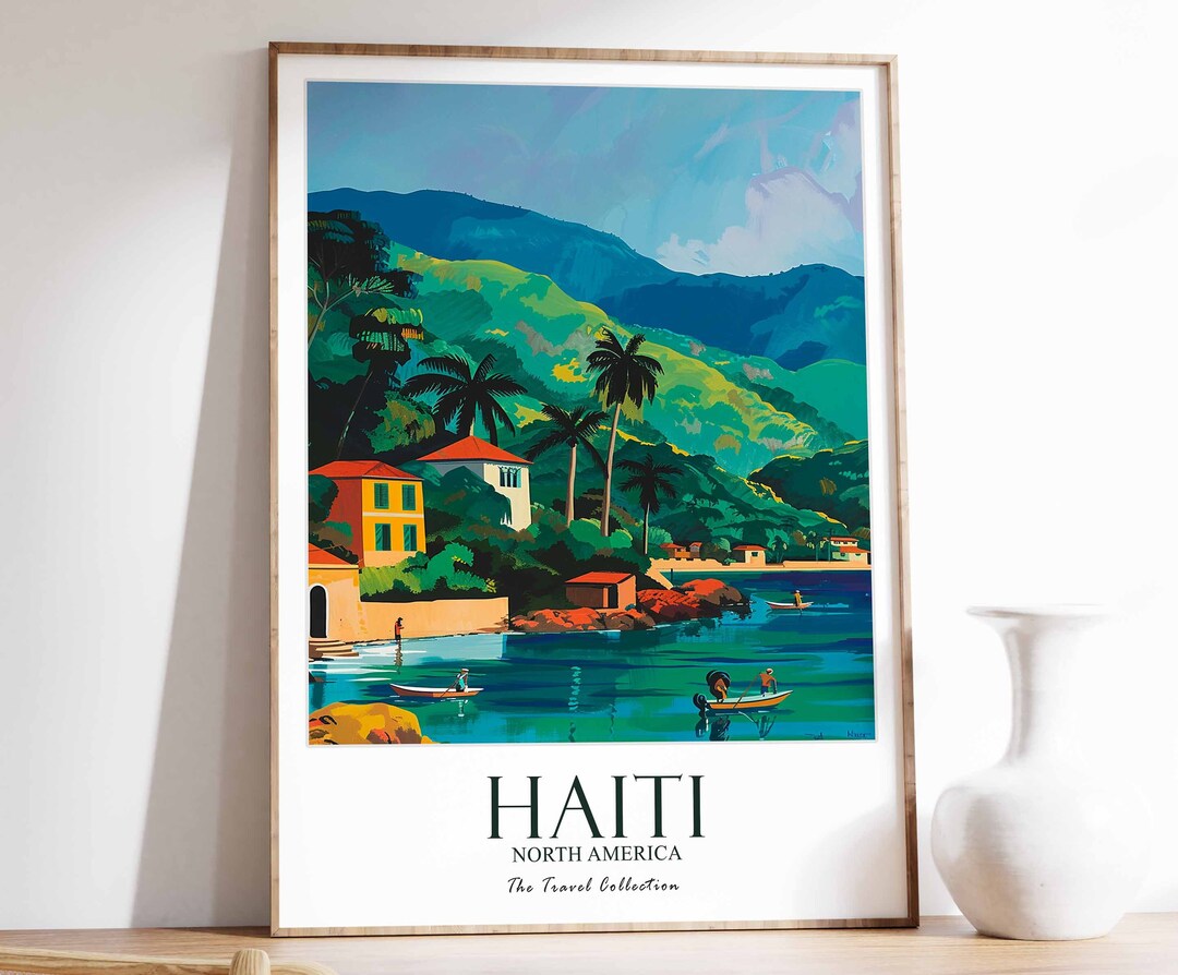 Haiti Print, Haiti Travel Poster, North America Travel Poster ...