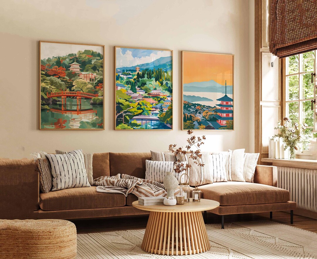 Set of 3 Sendai Posters, Japan Posters, Asian Posters, Culture Posters ...