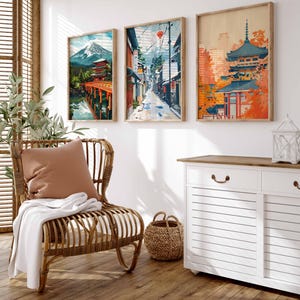 Set of 3 Sendai Posters, Sendai Japan Prints, Tohoku Region Wall Art ...