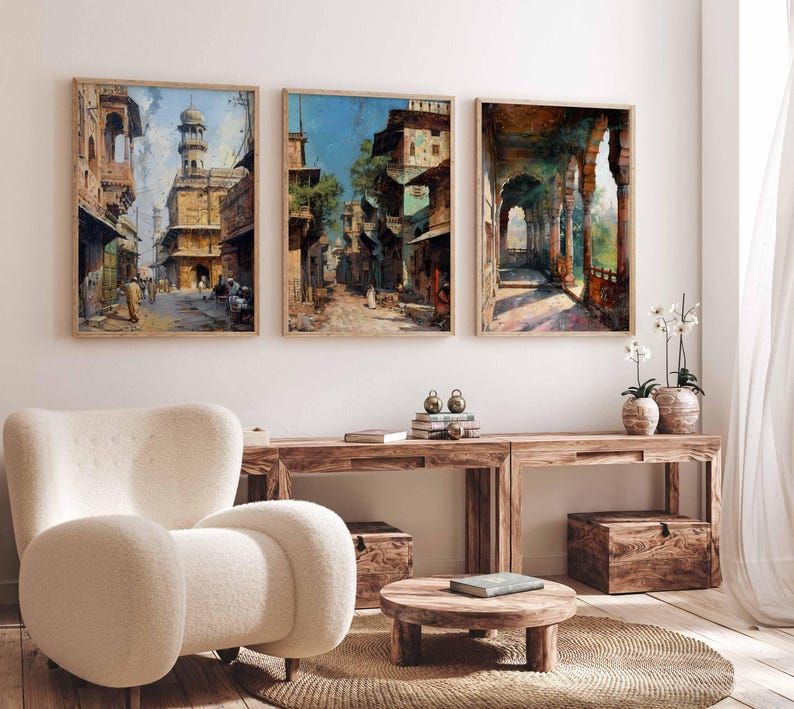 Set of 3 Lahore Posters, Lahore Pakistan Prints, Pakistan Wall Art Set ...