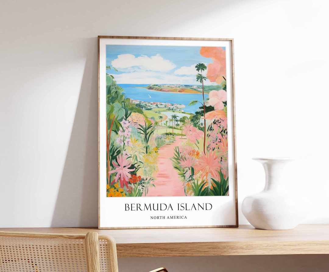 Bermuda Poster, Caribbean Poster, Bermuda Travel, Bermuda Vacation ...