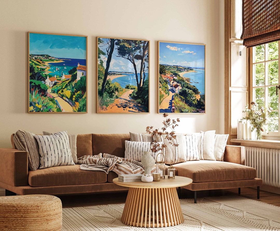 Set of 3 Isle of Wight Posters, Isle of Wight Travel Prints, Isle of ...