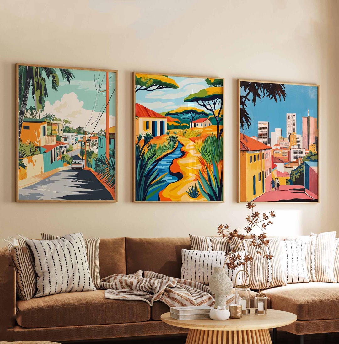 Set of 3 Nairobi Posters, Nairobi Wall Art, Nairobi Prints, Travel ...