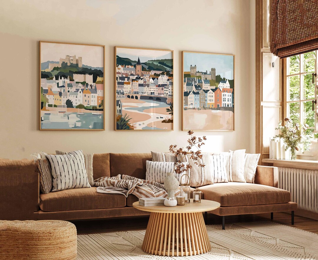 Set of 3 Conwy Posters, Wales Travel Prints, Historic Castle Wall Art ...